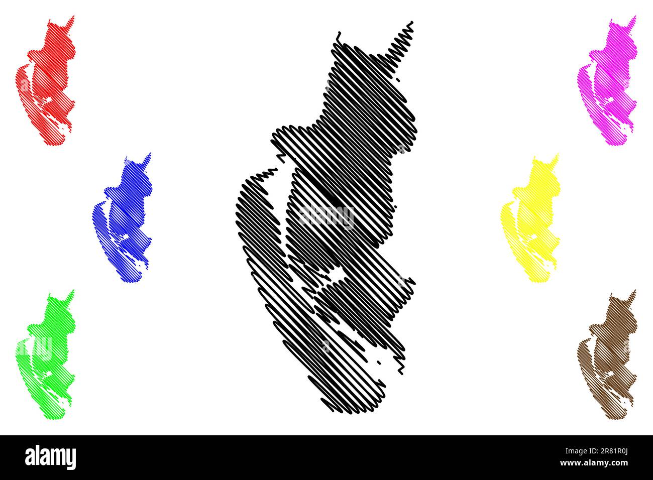 Barrow vector outline map hi-res stock photography and images - Alamy