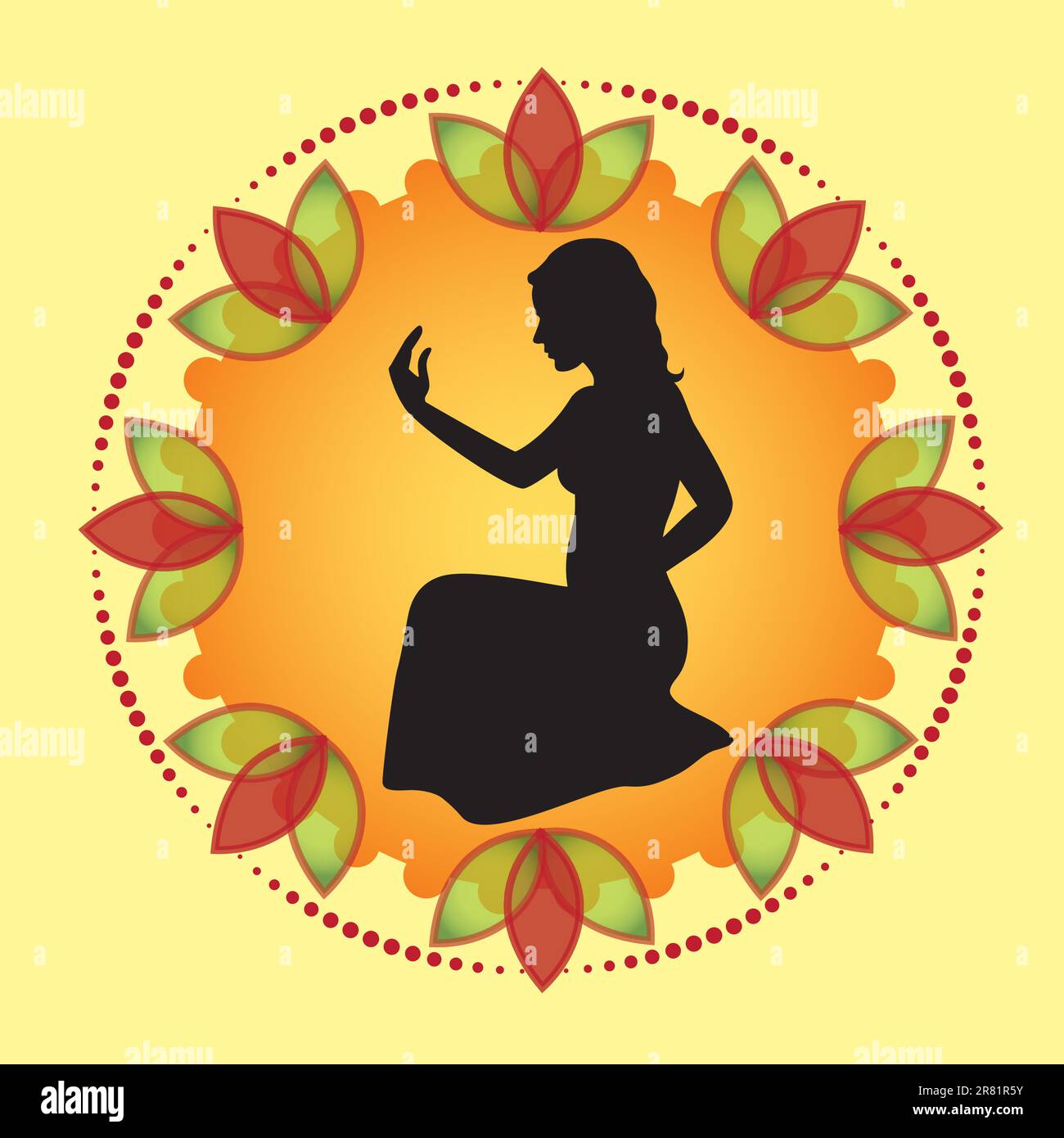 Meditation female Stock Vector Images - Alamy