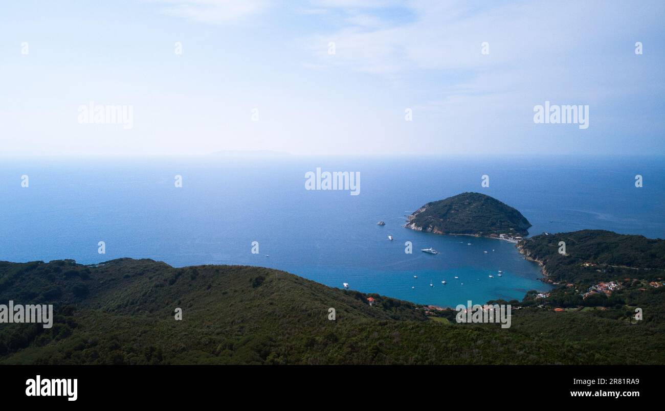 Cap Enfola, Elba, Portoferraio, Elba Island, Toscany, Mediteran Sea ...