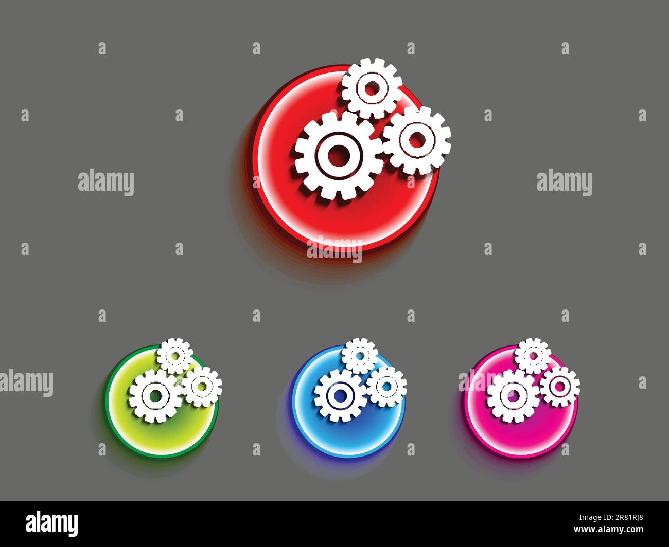 abstract settings button vector illustration Stock Vector Image & Art ...