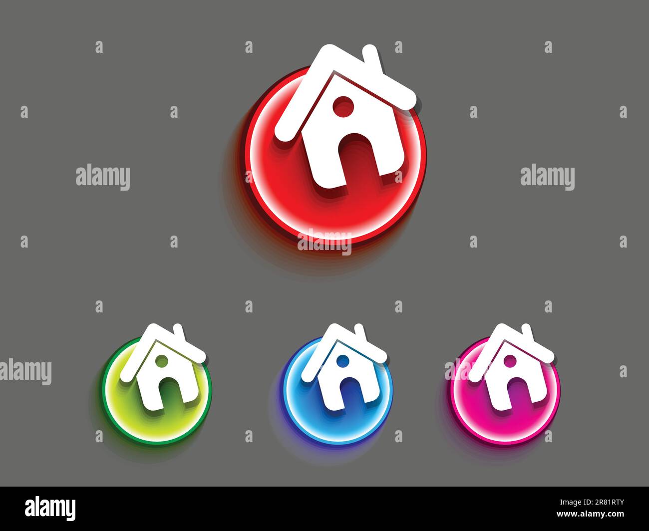 Home" button Stock Vector Images - Alamy