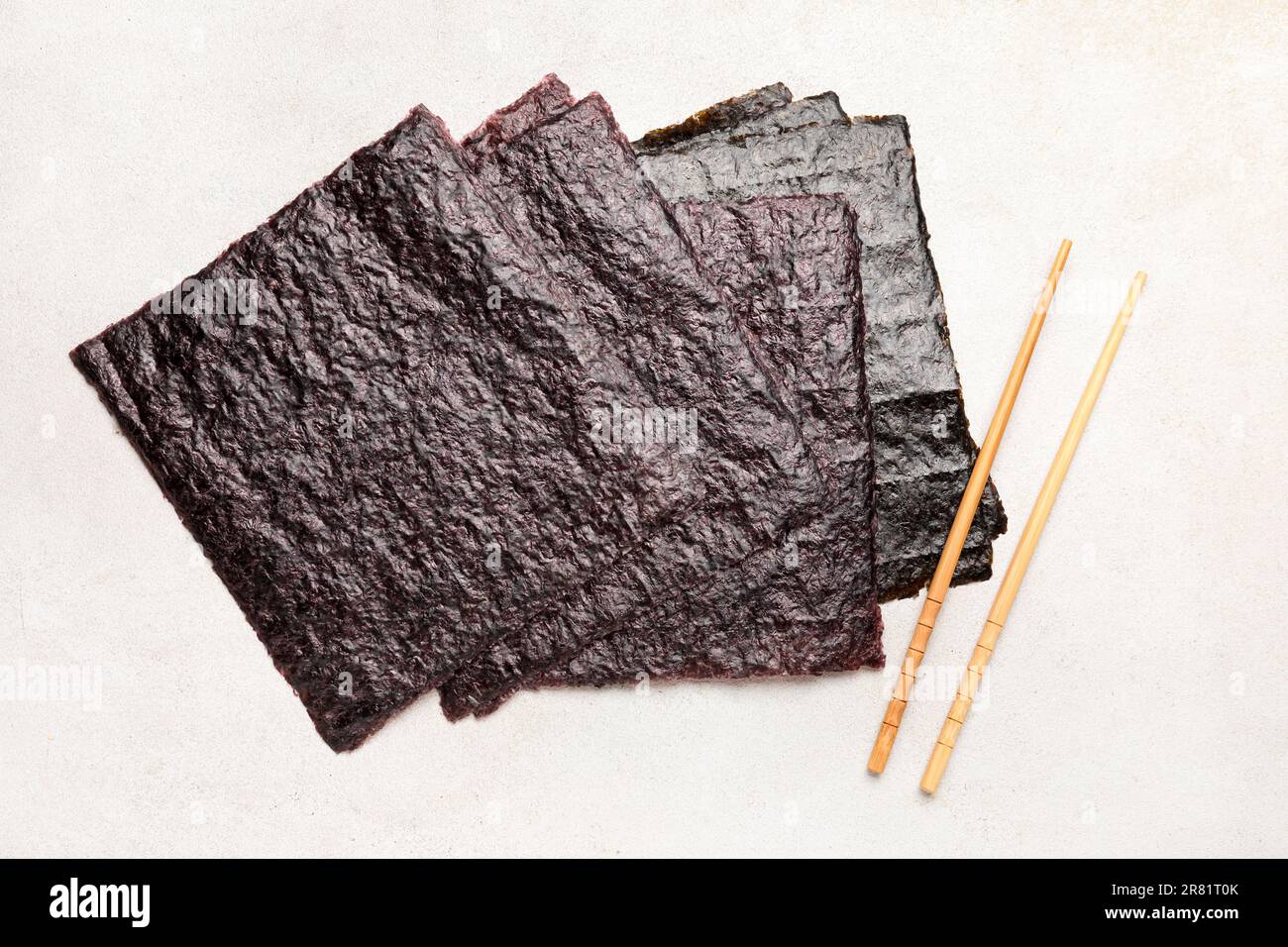 Top view nori sheets hi-res stock photography and images - Alamy