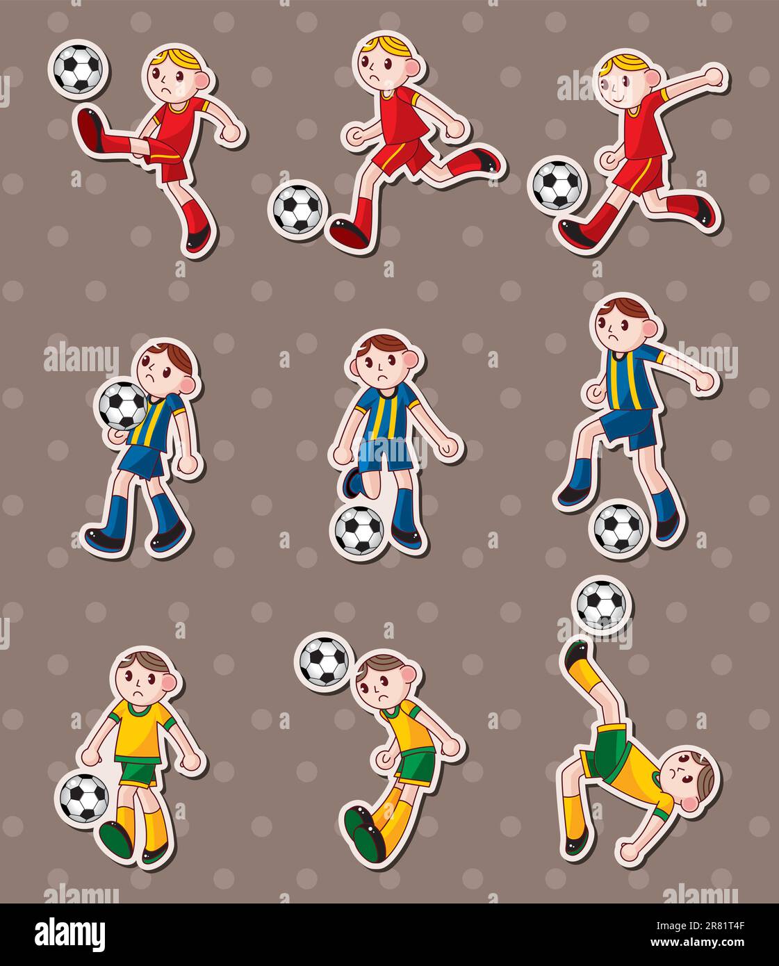 Team soccer practice Stock Vector Images - Alamy