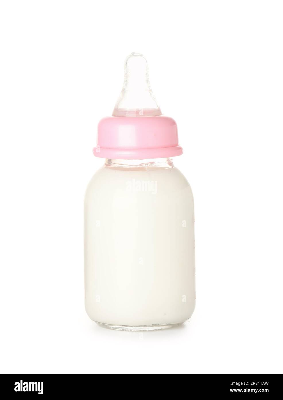 Bottle of milk for baby isolated on white background Stock Photo - Alamy