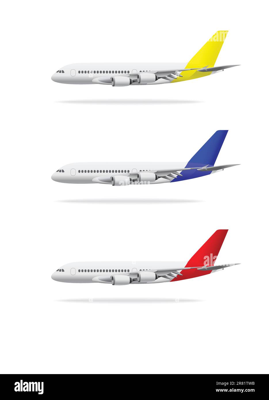 Airplane vector illustration isolated on white background Stock Vector ...