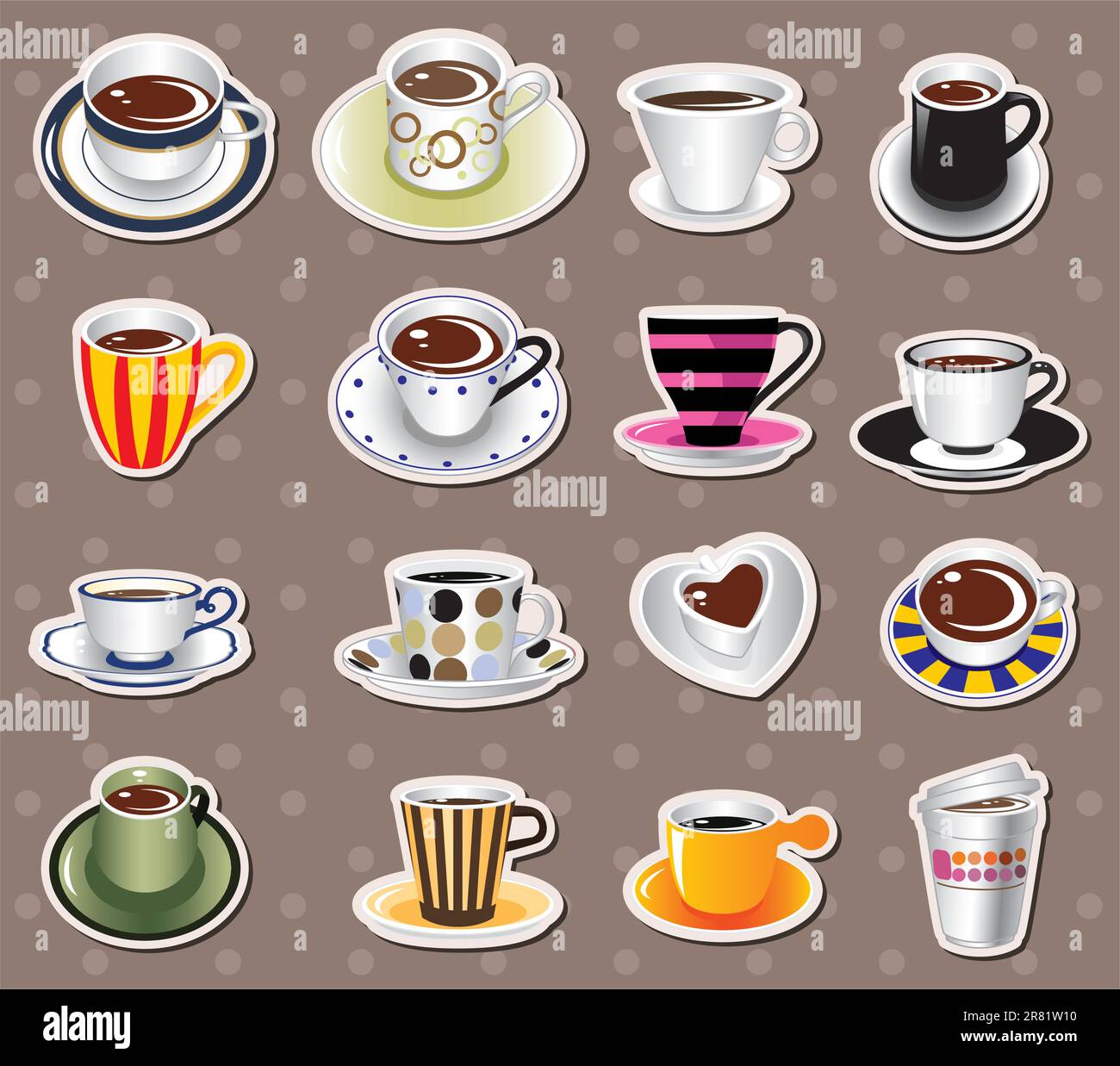 Full of stickers Stock Vector Images - Alamy