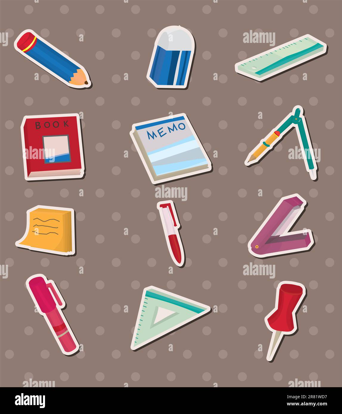 Stationery pen letter writing Stock Vector Images - Alamy