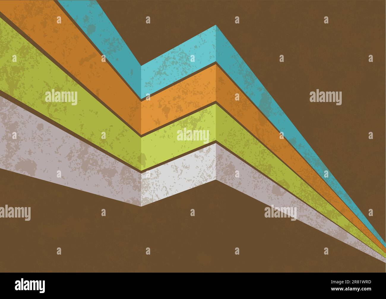 Vector retro background with grungy texture, eps10 Stock Vector Image ...