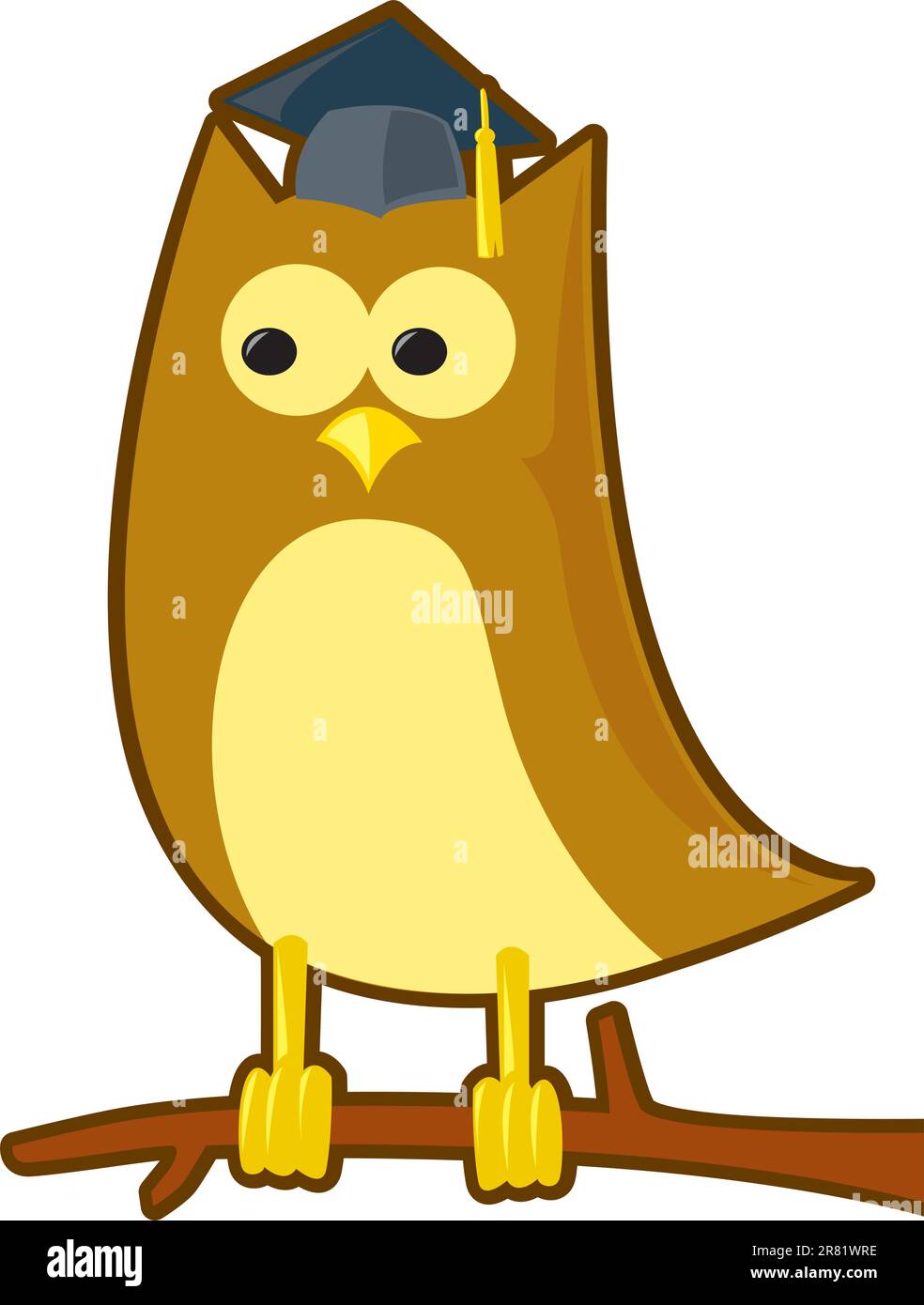 A cartoon depiction of the classic wise old owl wearing a professor's ...