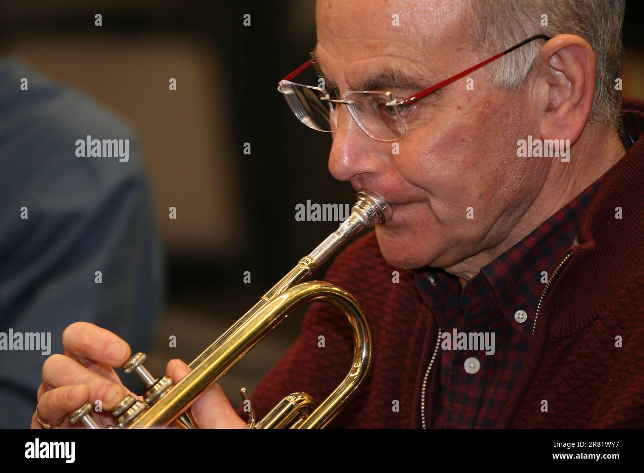 Trumpeter rehearsing a piece with the COMA (Contemporary Music for All ...