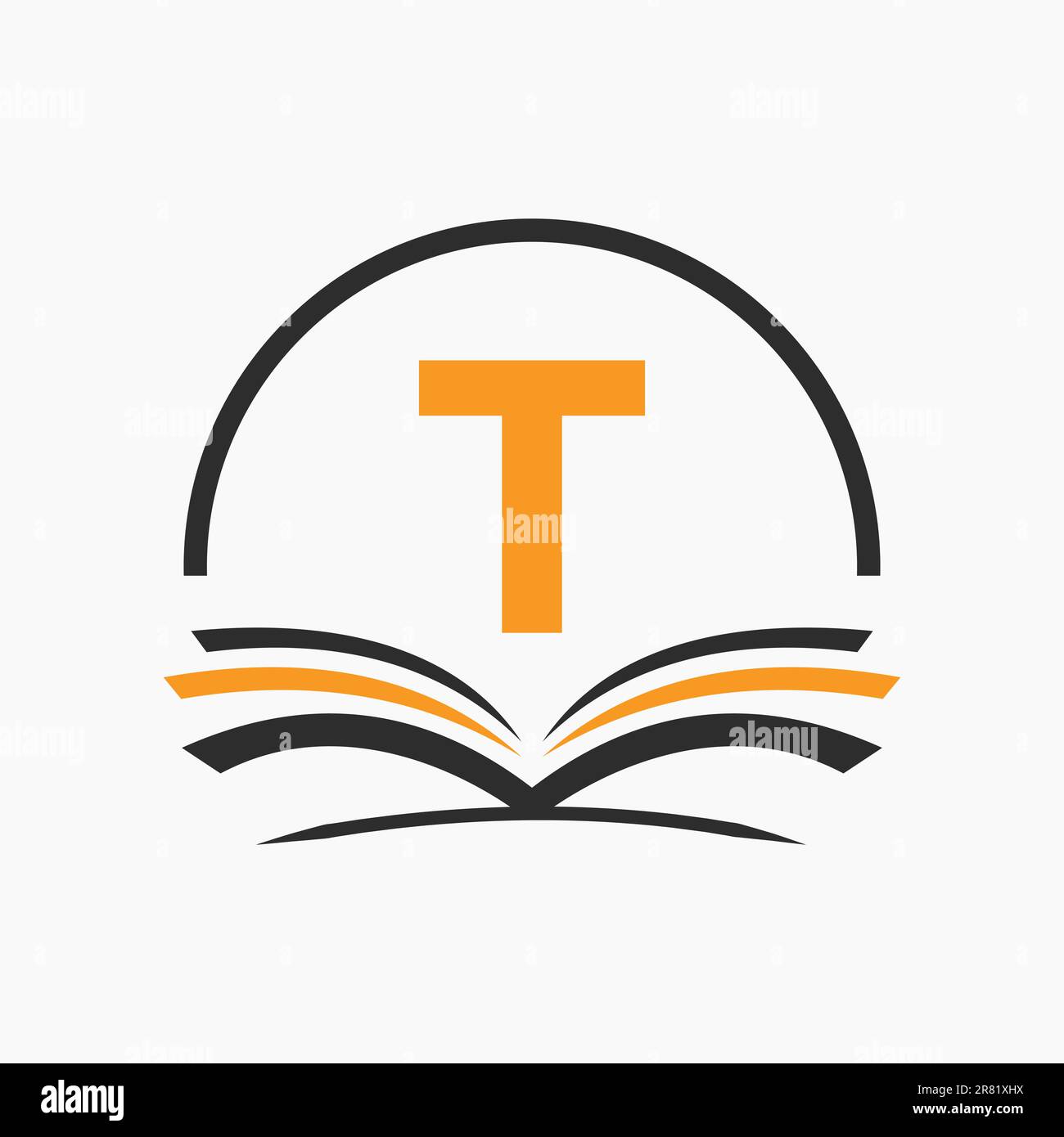 Letter T Education Logo Book Concept. Training Career Sign, University ...