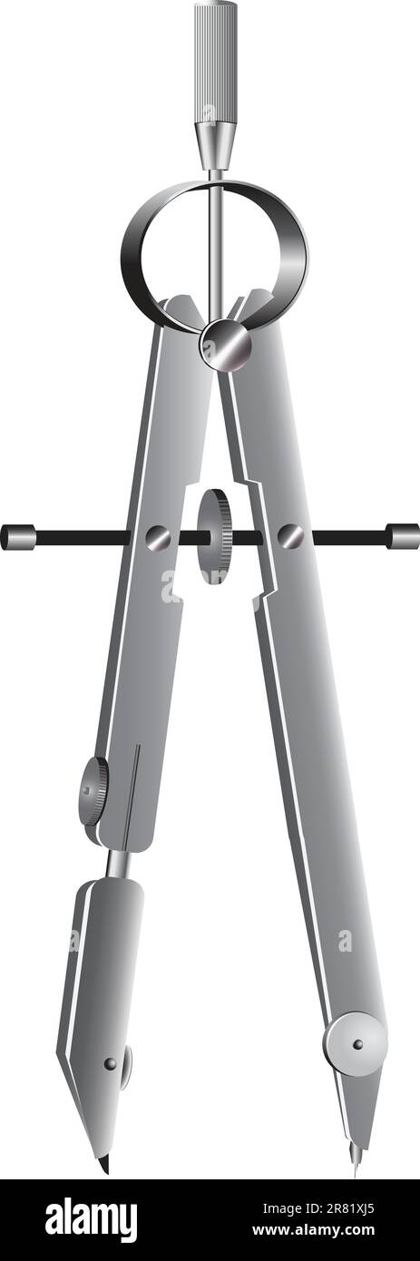 Drawing compasses for graphic design. Vector illustration Stock Vector ...