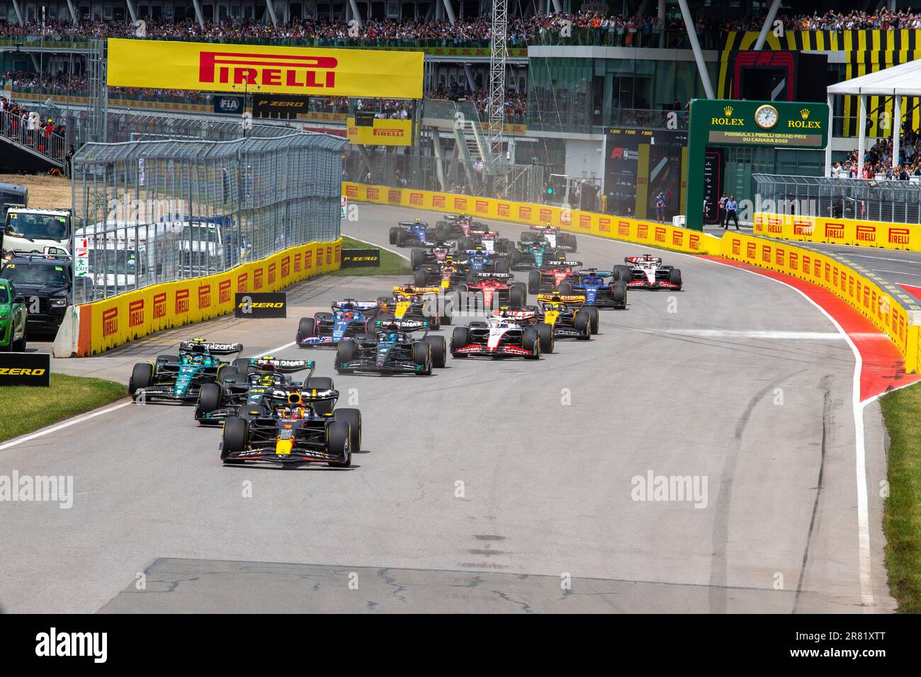 start of the race during Pre Race on Sunday 18th June - FORMULA 1 ...
