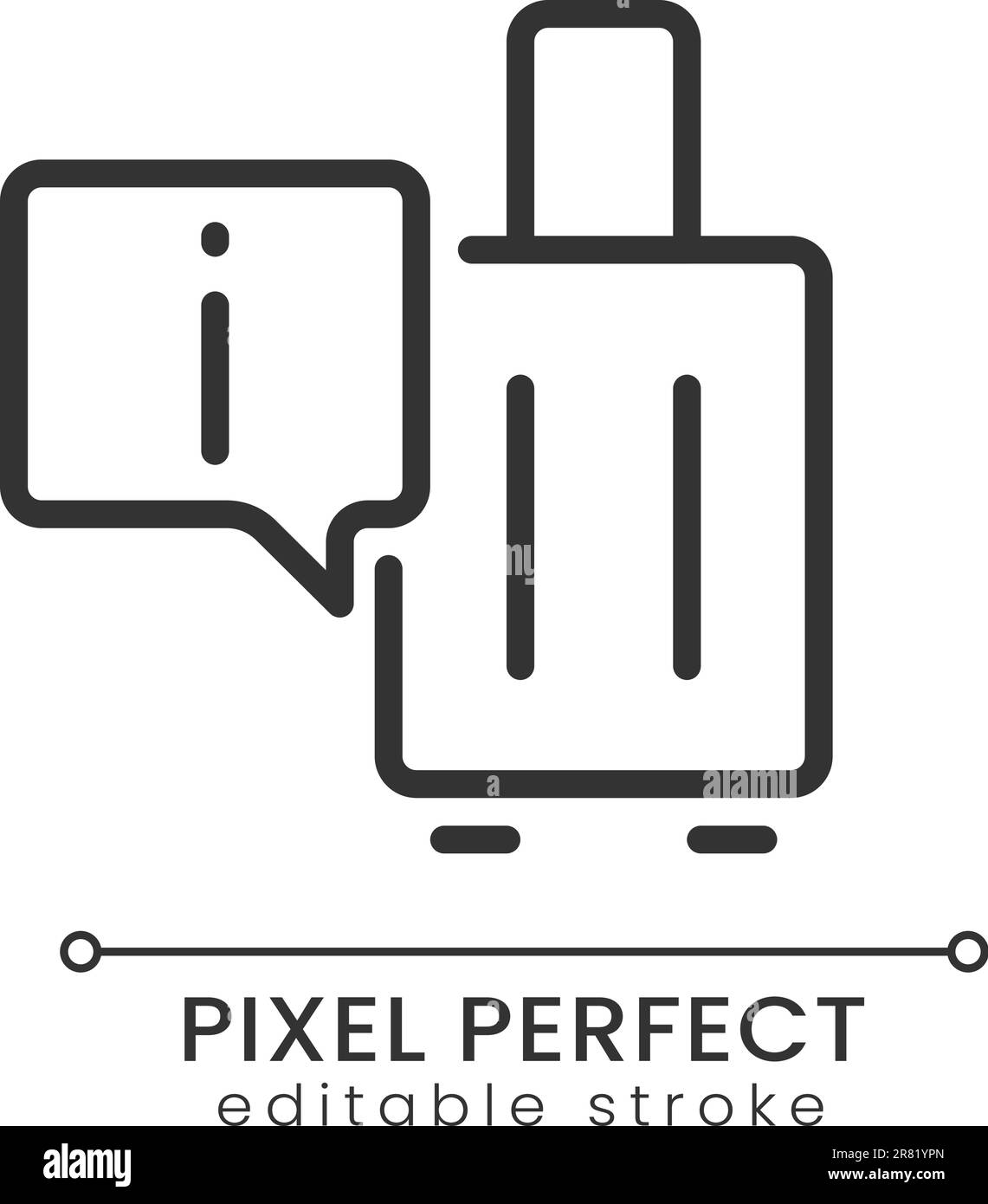 Tourist information center pixel perfect linear icon Stock Vector Image ... Tourist information center pixel perfect linear icon Stock Vector Image ...