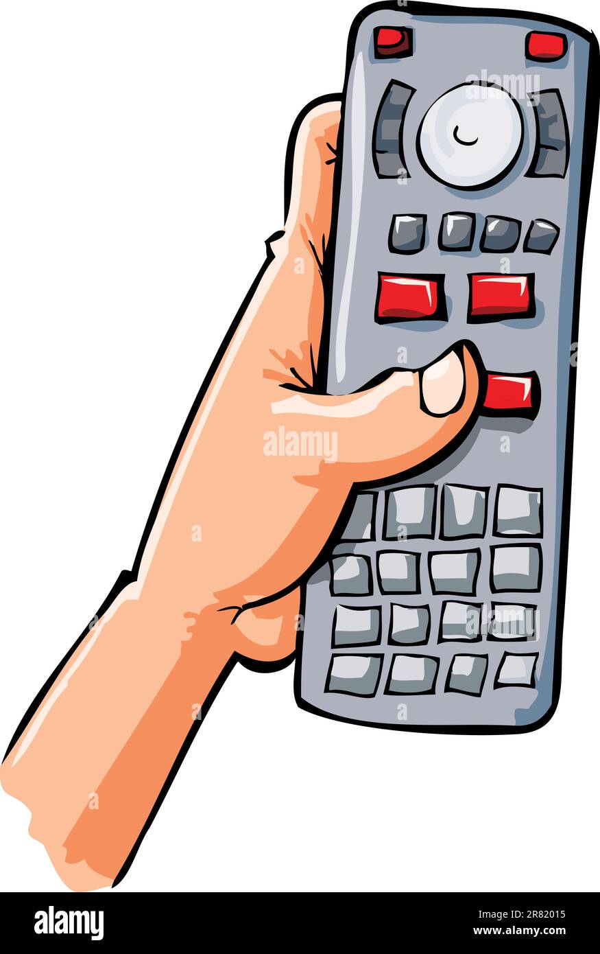 Holding remote Stock Vector Images - Alamy