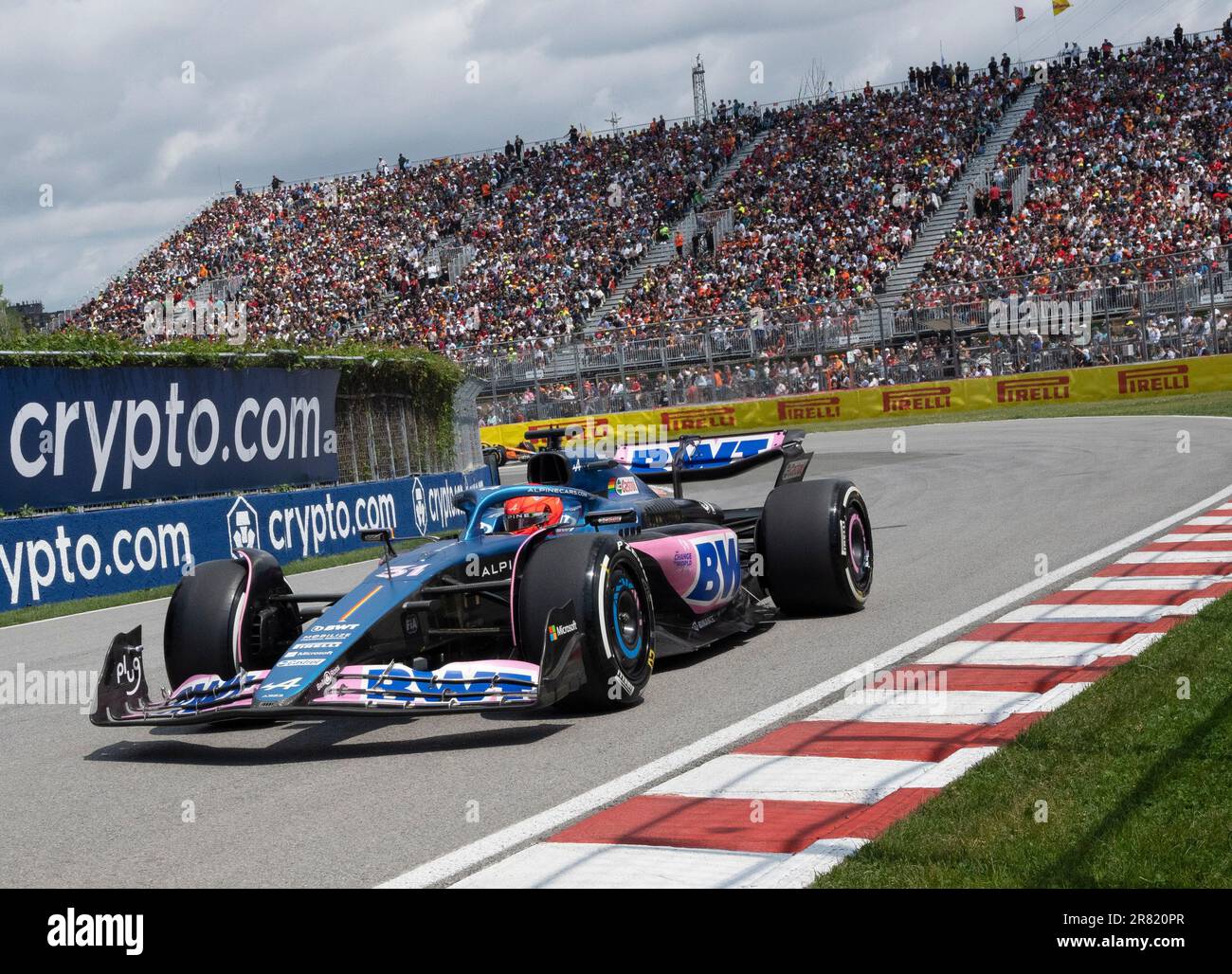 Montreal, Canada. 18th June, 2023. Alpine driver Esteban Ocon of France ...