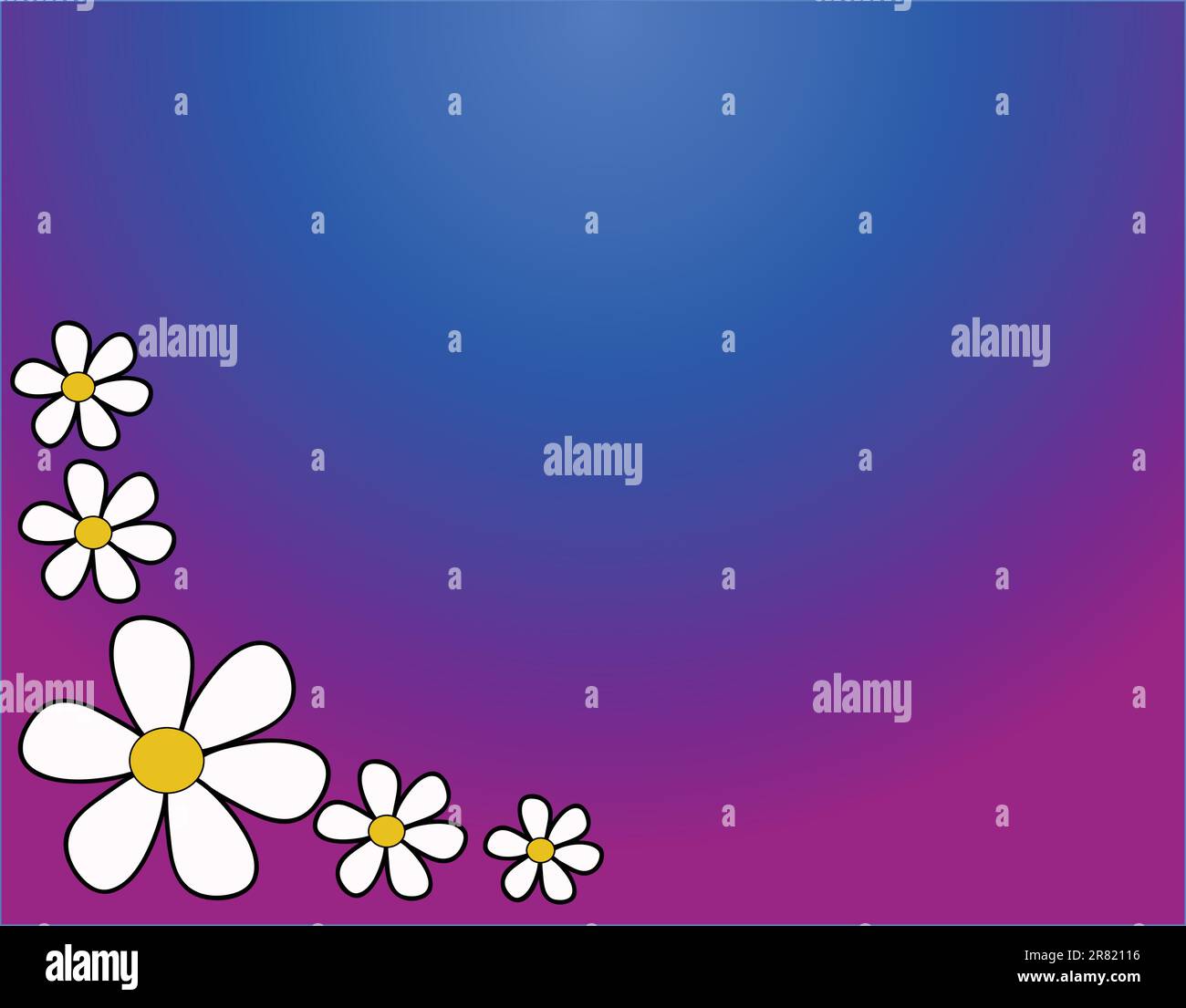 Bright beautiful flowers in spring Stock Vector Images - Alamy