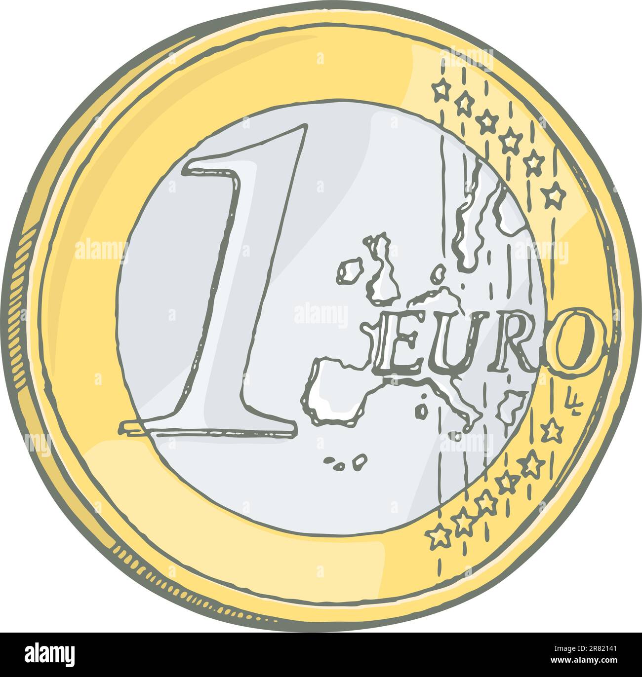 Grunge euro symbol Stock Vector Images - Alamy