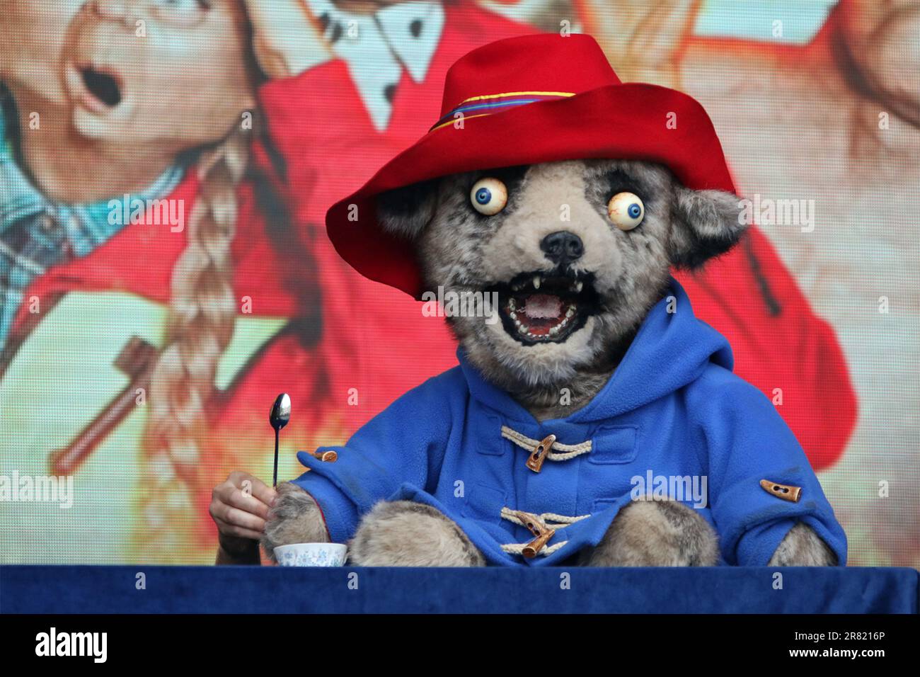 The cast of Idiot’s Assemble: Spitting Image The Musical with a ...