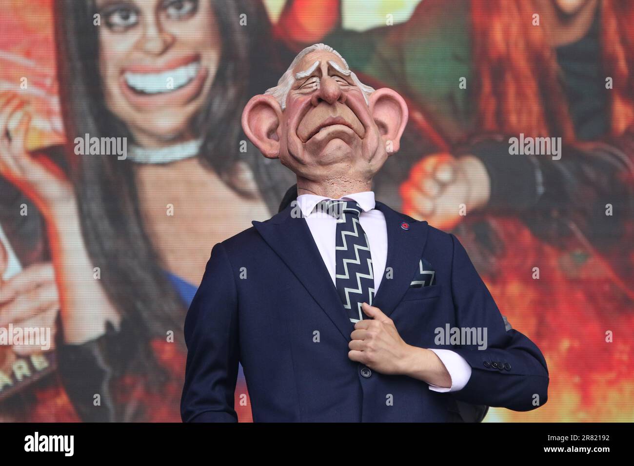 The cast of Idiot’s Assemble: Spitting Image The Musical with a ...