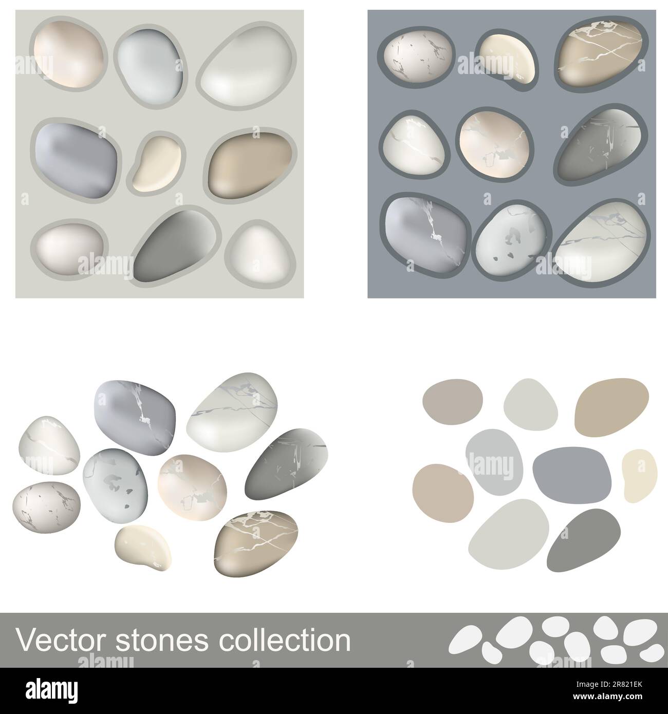 Patterns of stones Stock Vector Images - Alamy