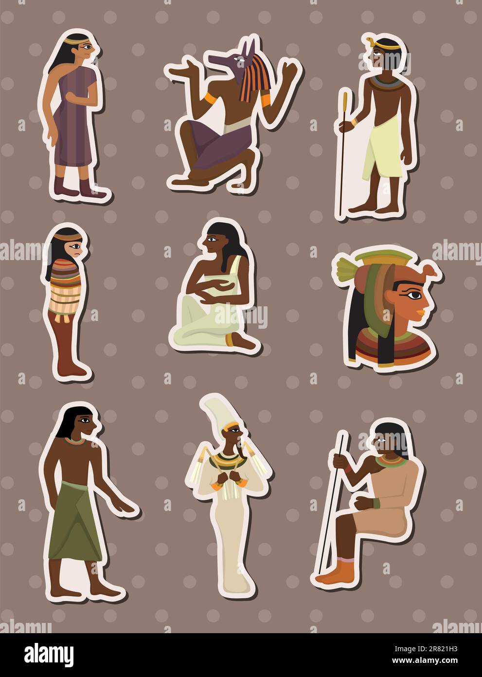 cartoon pharaoh stickers Stock Vector Image & Art - Alamy