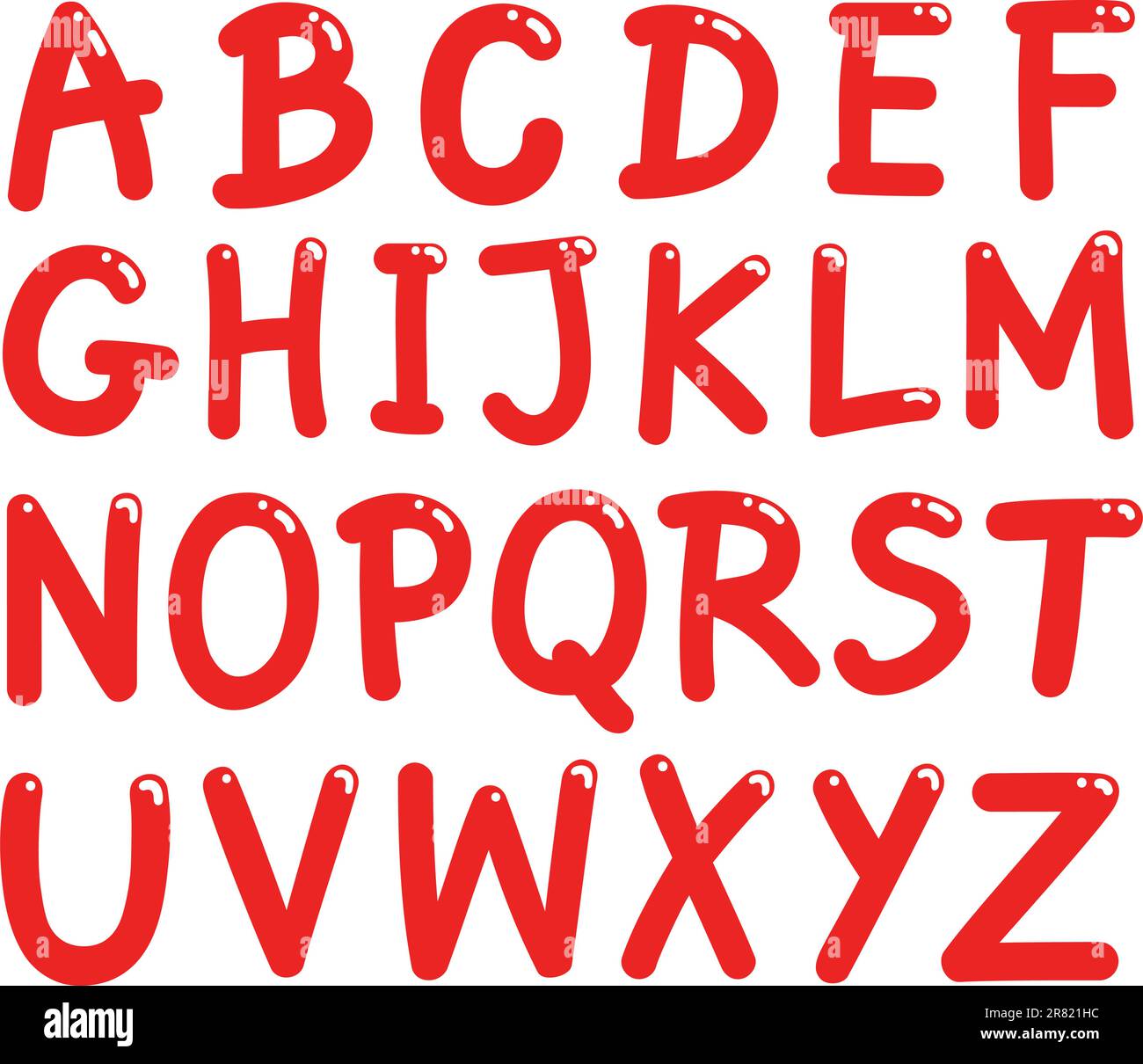 illustration of Capital Letters Alphabet for education Stock Vector ...