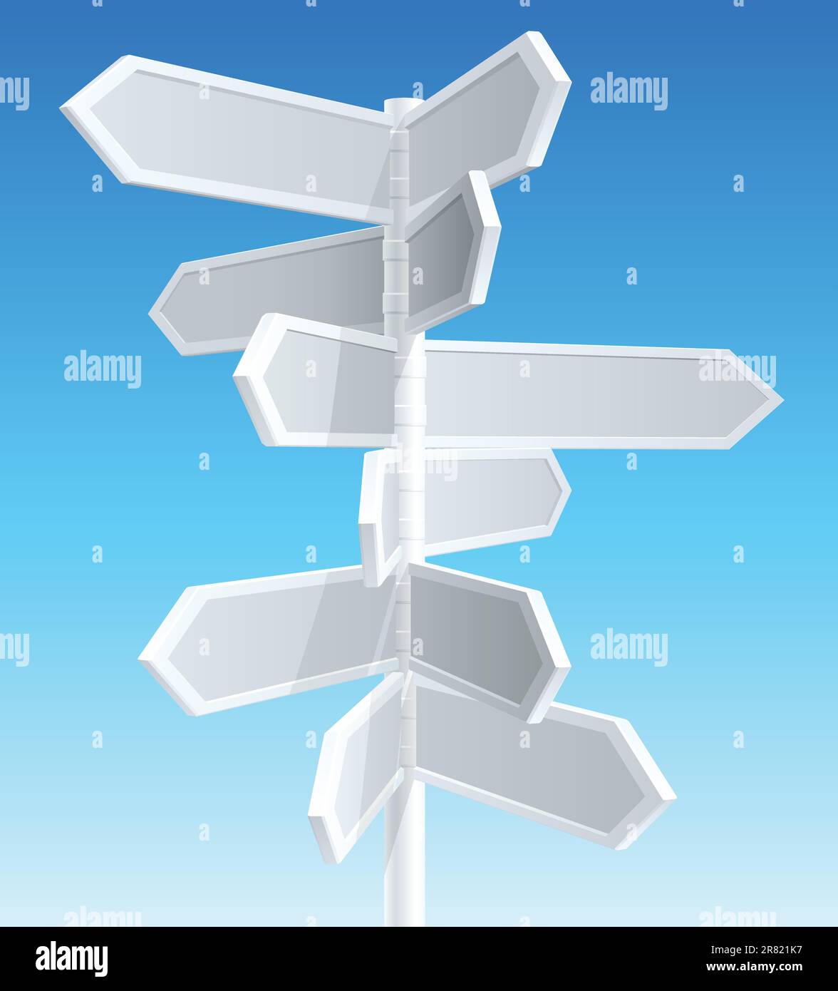 Direction road signs Stock Vector Image & Art - Alamy