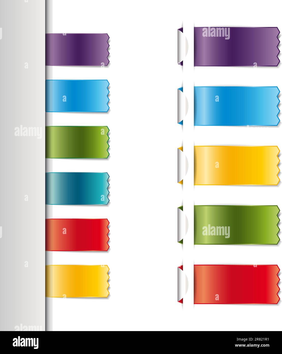 Set colorful ribbons on Stock Vector Images - Alamy