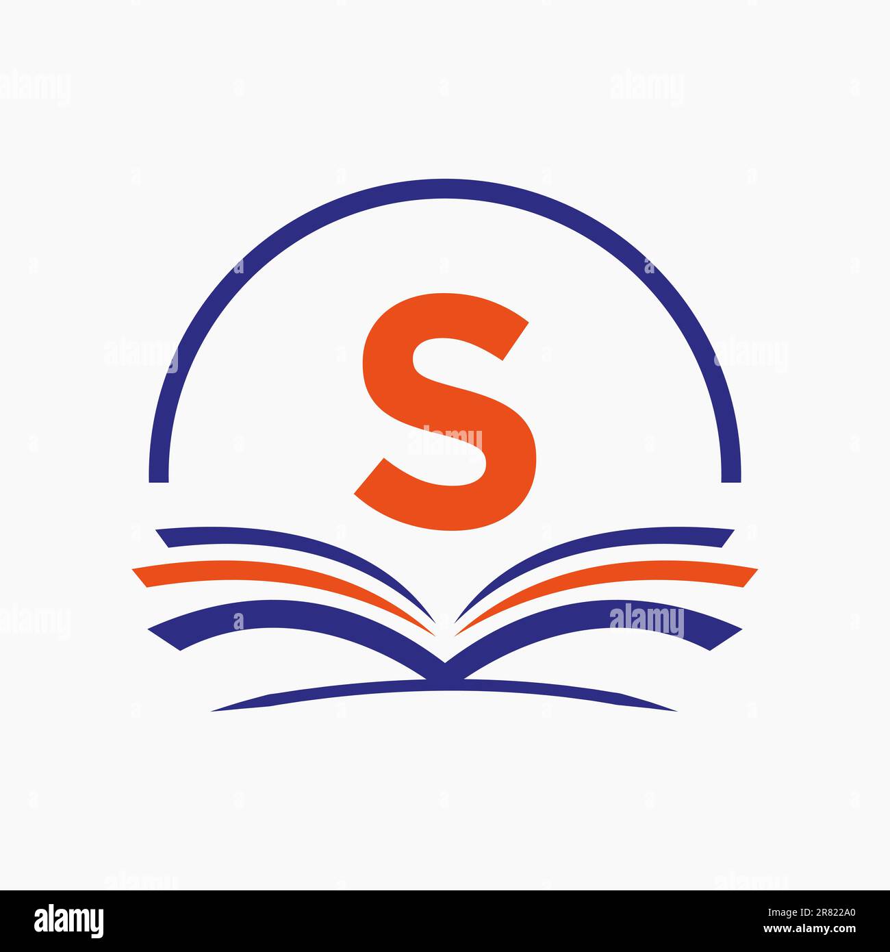 Letter S Education Logo Book Concept. Training Career Sign, University ...