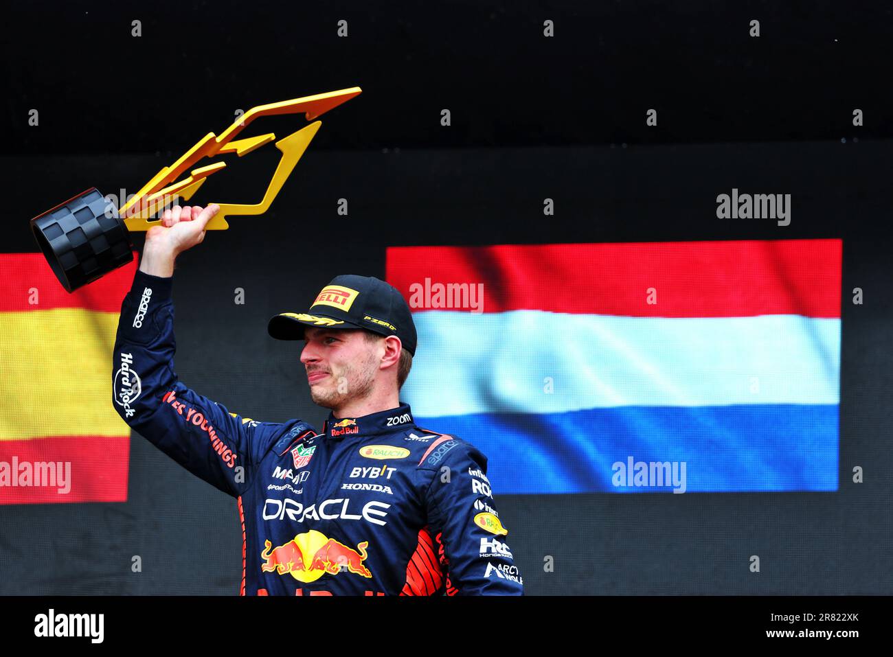 Montreal, Canada. 18th June, 2023. Race winner Max Verstappen (NLD) Red ...