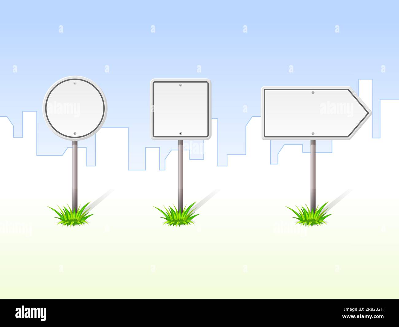 Empty road in city Stock Vector Images - Alamy