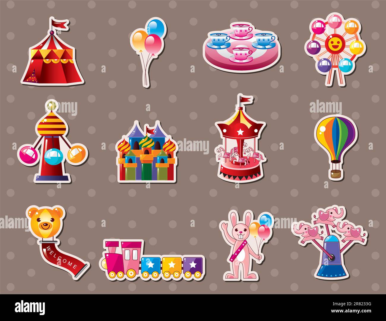 cartoon Playground stickers Stock Vector Image & Art - Alamy