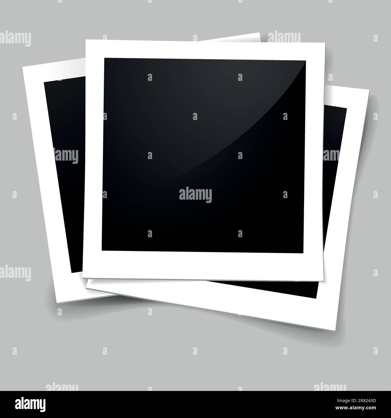illustration of stack of retro style foto frames Stock Vector Image ...