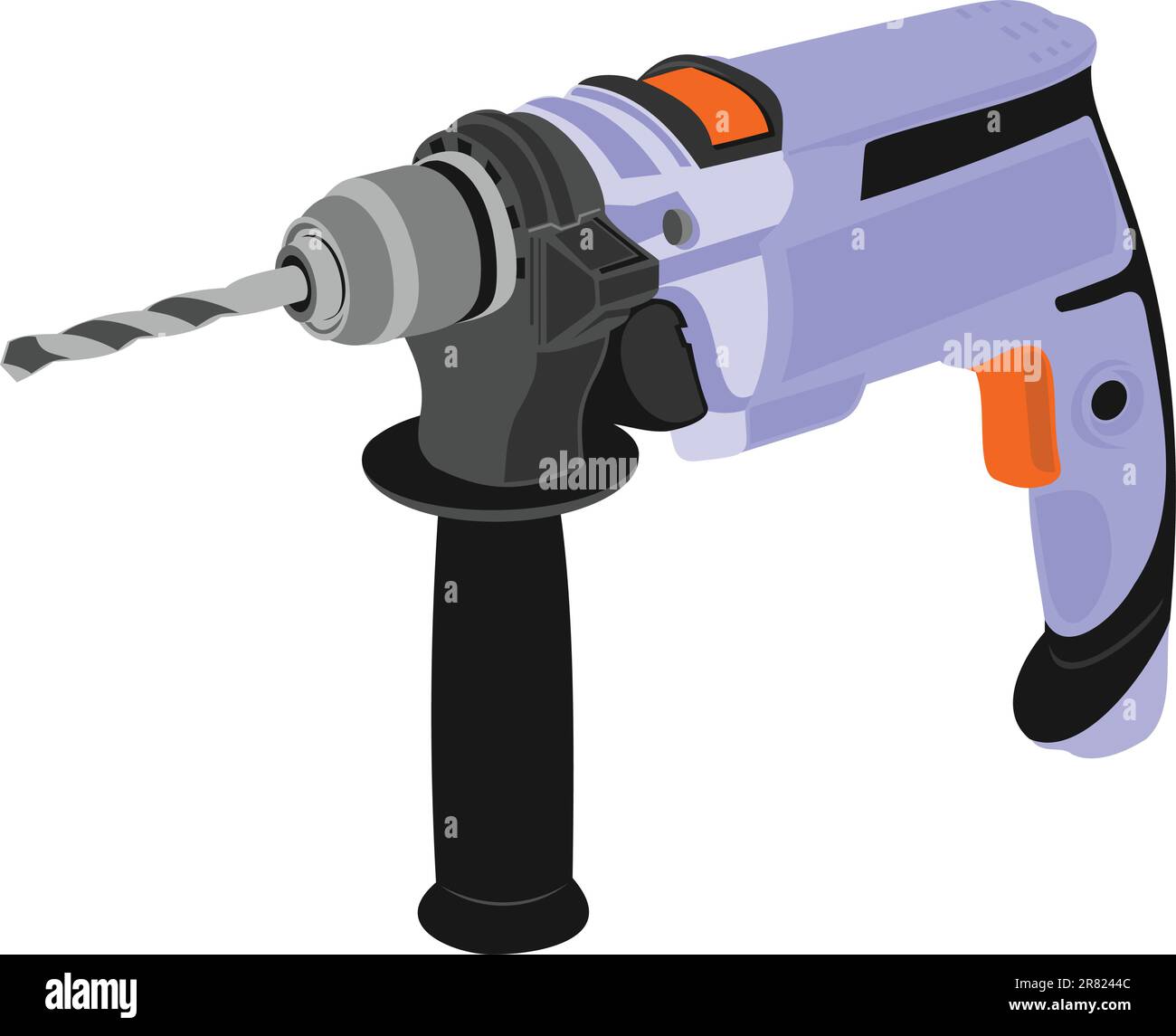 Electric drill. Construction tool. New drill. Construction and repair ...