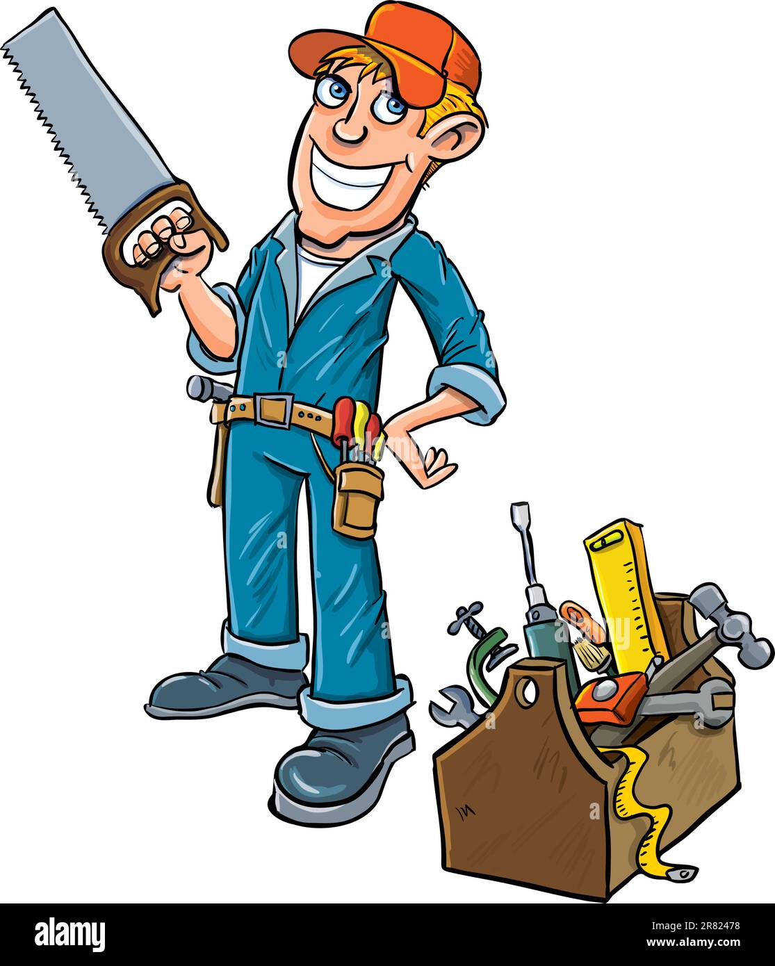 Toolbox cartoon hi-res stock photography and images - Alamy