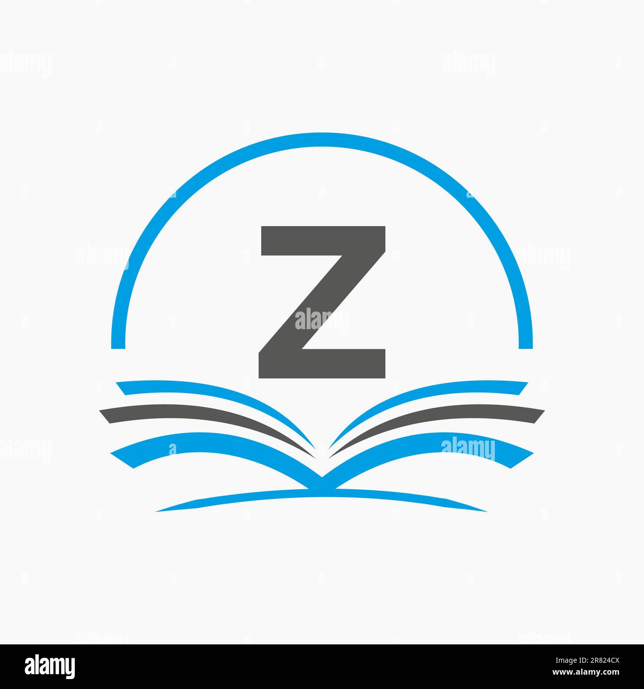 Letter Z Education Logo Book Concept. Training Career Sign, University, Academy Graduation Logo ...