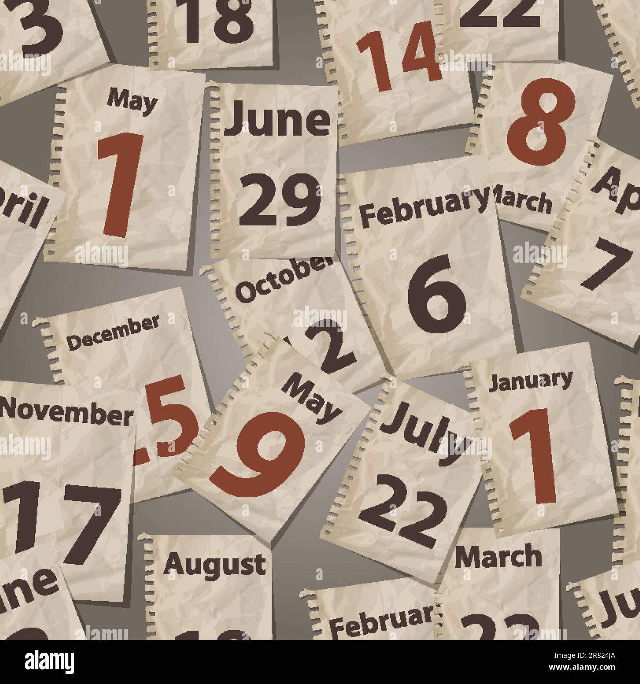 Calendar torn calendar sheets hi-res stock photography and images - Alamy