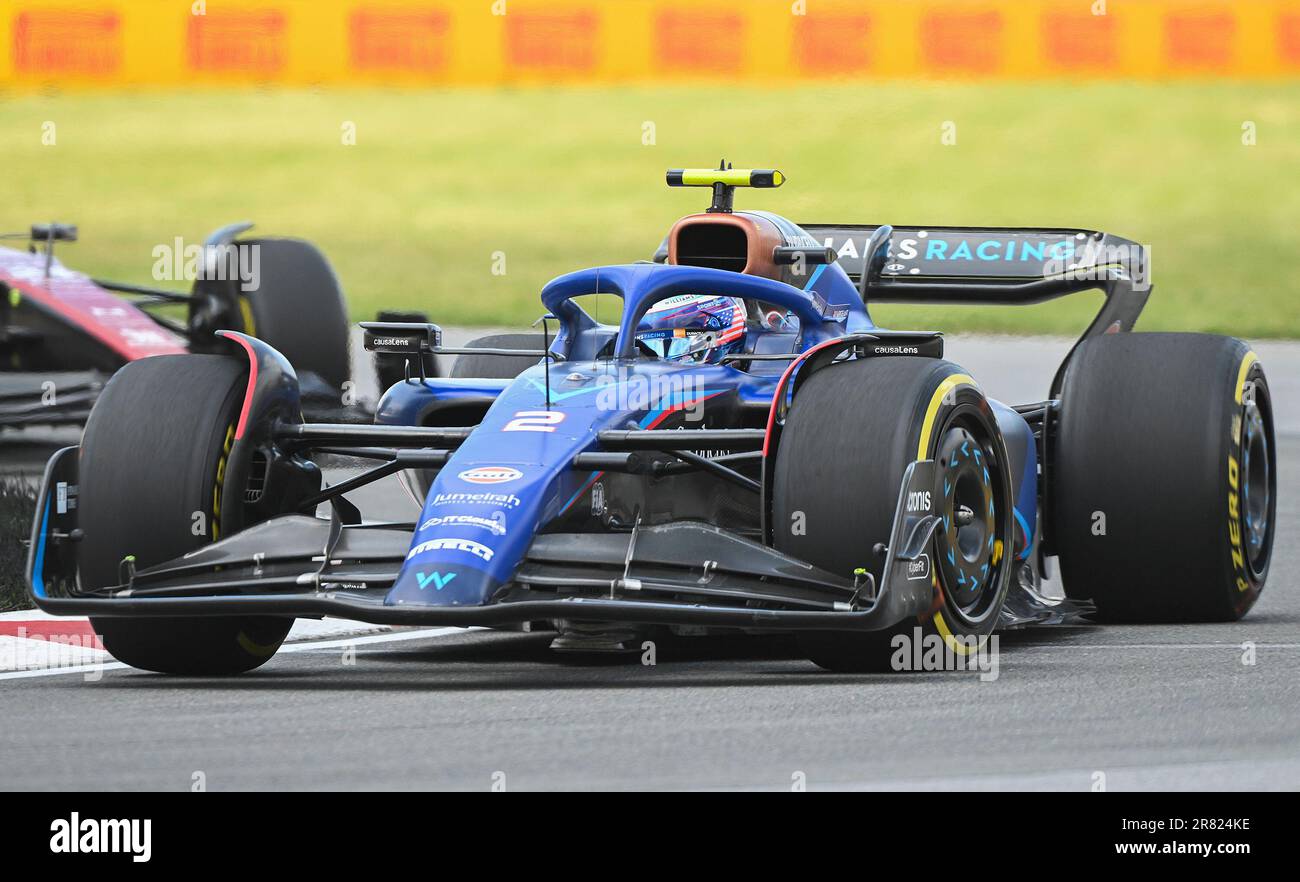 Williams driver Logan Sargeant, of the United States, takes a turn at ...