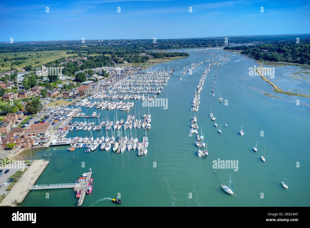 Hamble Le Rice known as Hamble Village on The Hamble River, a popular ...