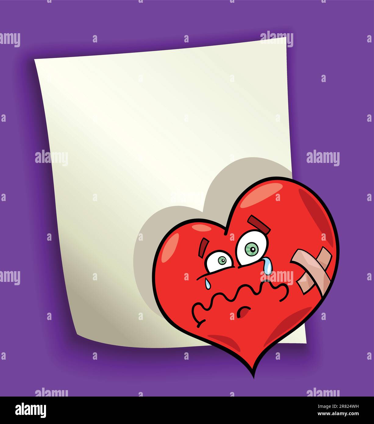 Broken Heart Emo Cartoon