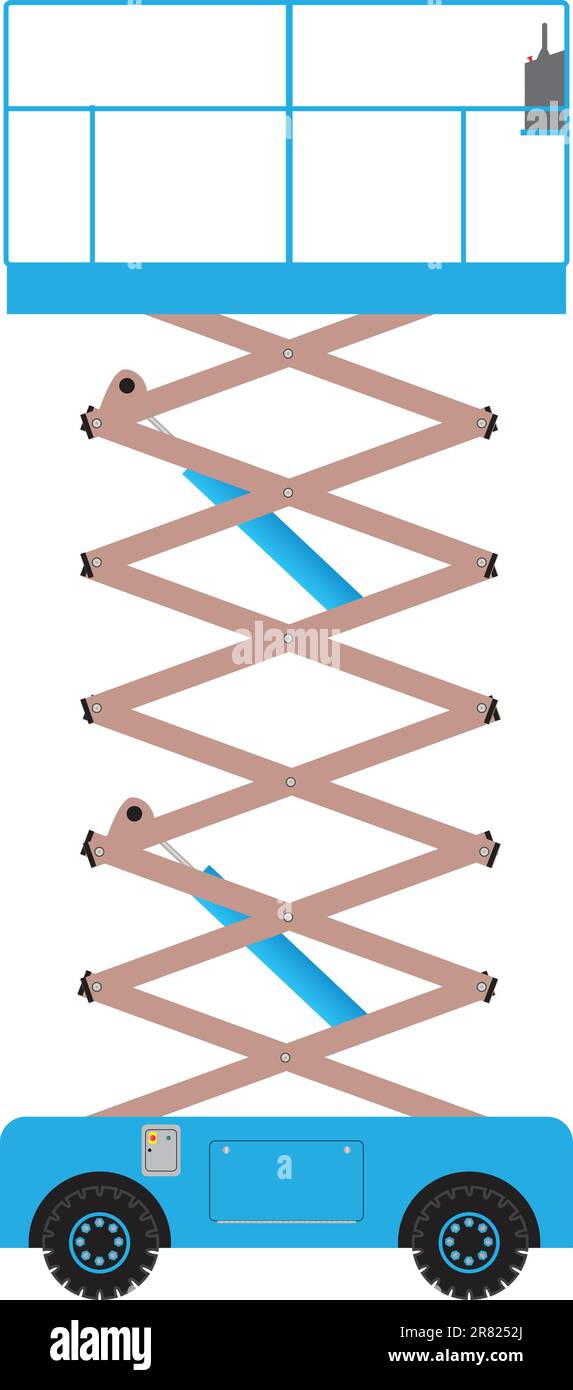 Construction building lifting platform Stock Vector Images - Alamy