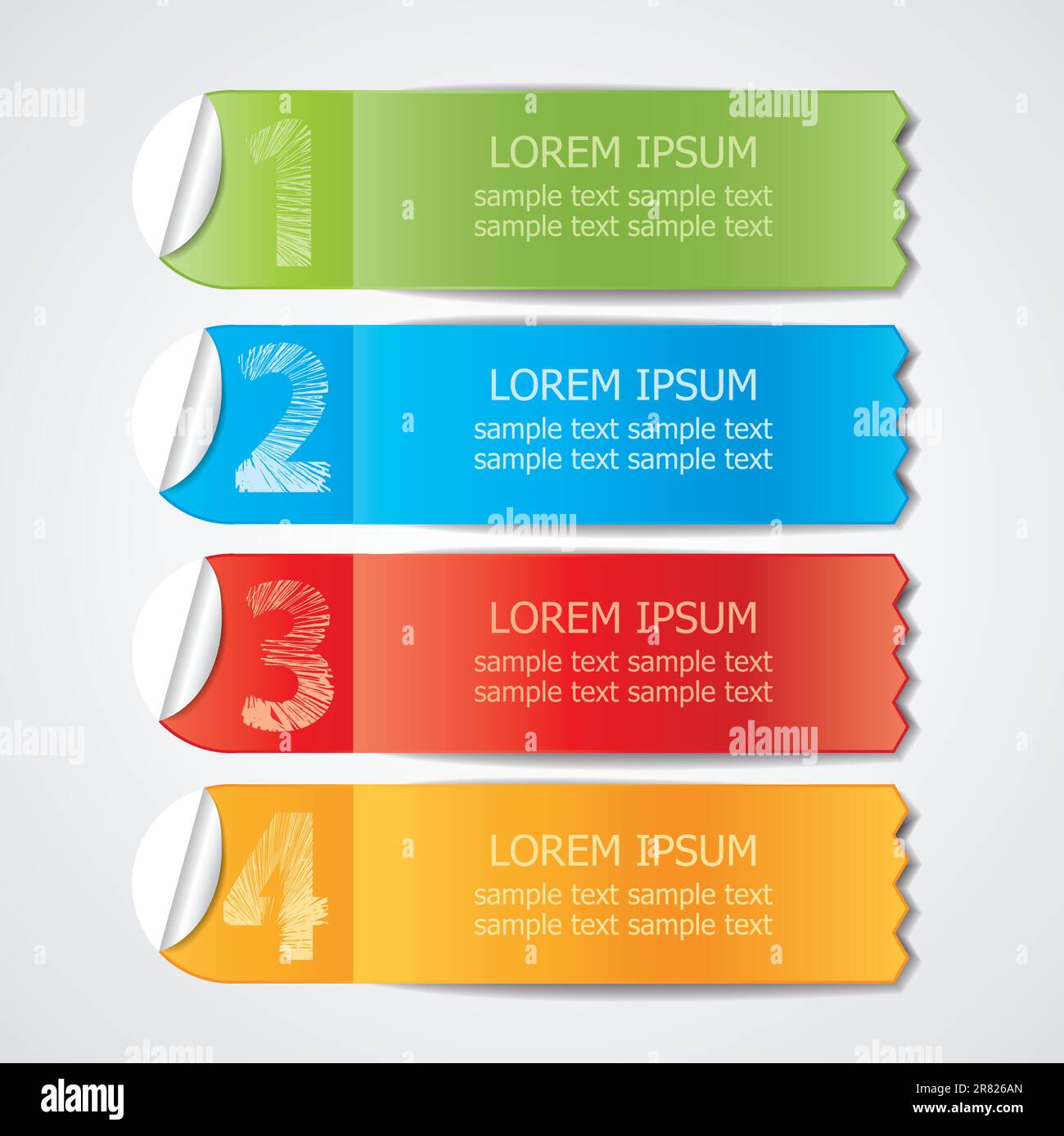 color labels for various options Stock Vector Image & Art - Alamy