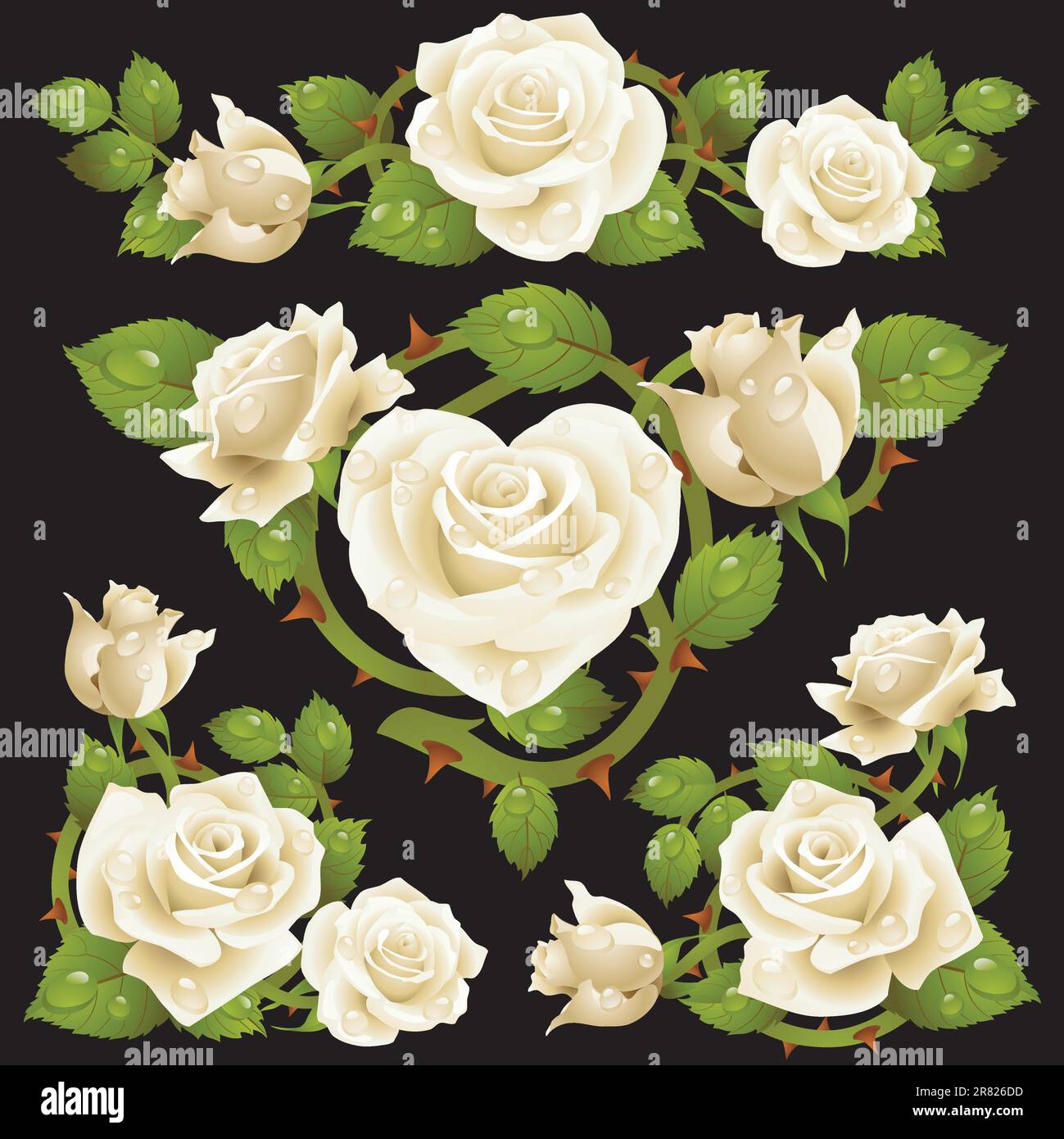 Rose design Stock Vector Images - Alamy