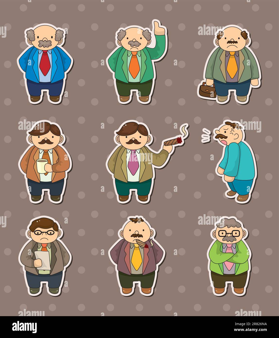 Man and female boss Stock Vector Images - Alamy