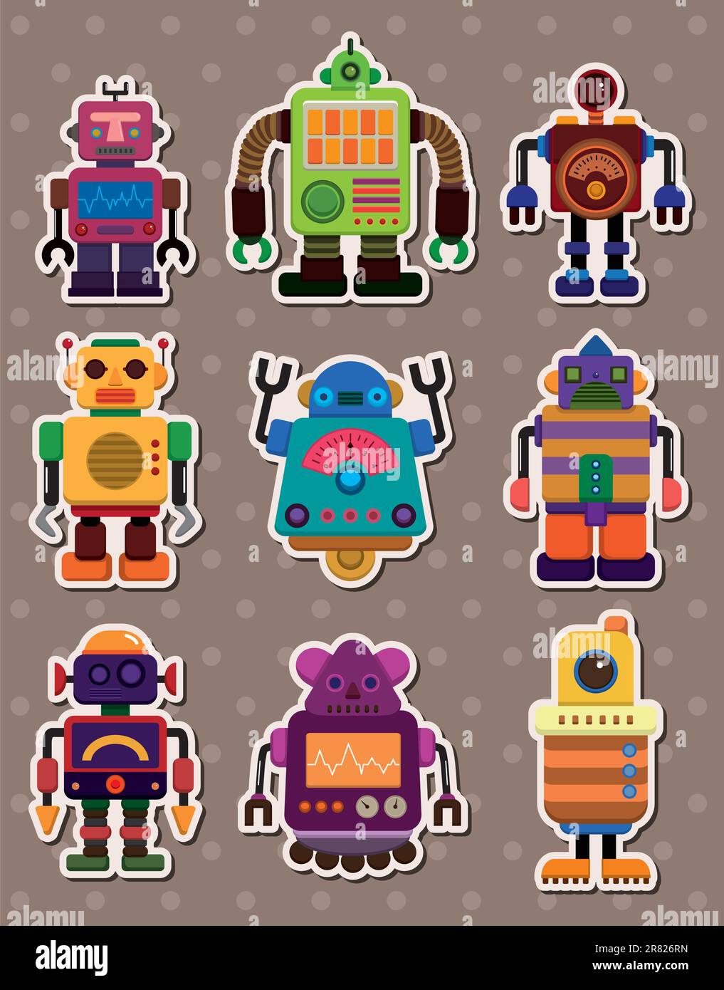 Cartoon waving robot hi-res stock photography and images - Alamy