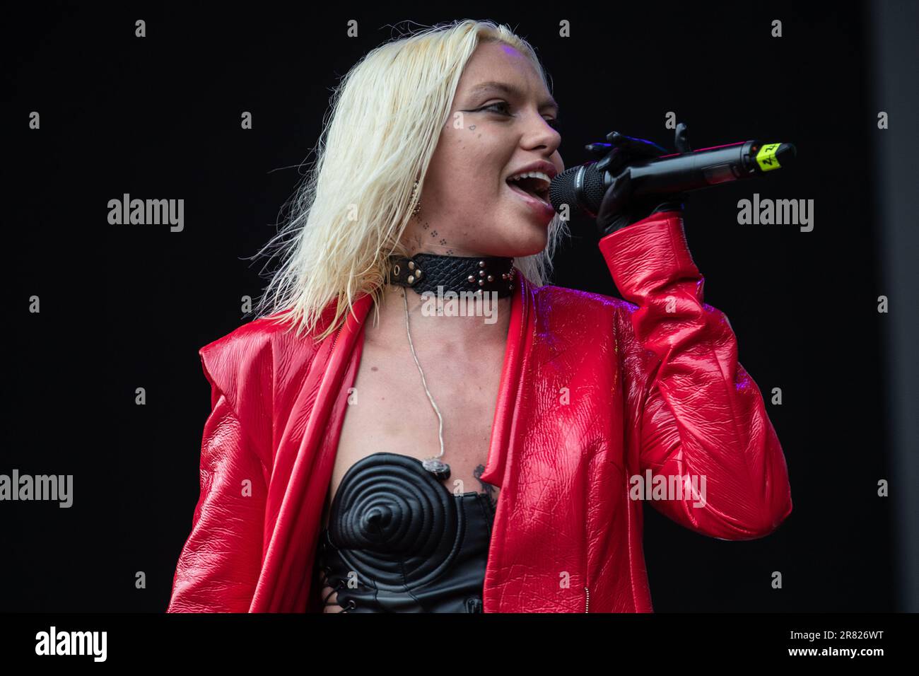 July Jones at Pride Cymru Stage and grounds 2023 Cardiff Stock Photo ...