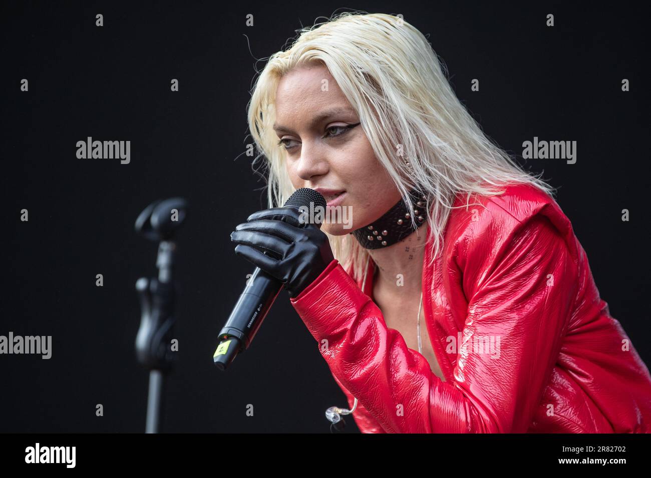 July Jones at Pride Cymru Stage and grounds 2023 Cardiff Stock Photo ...