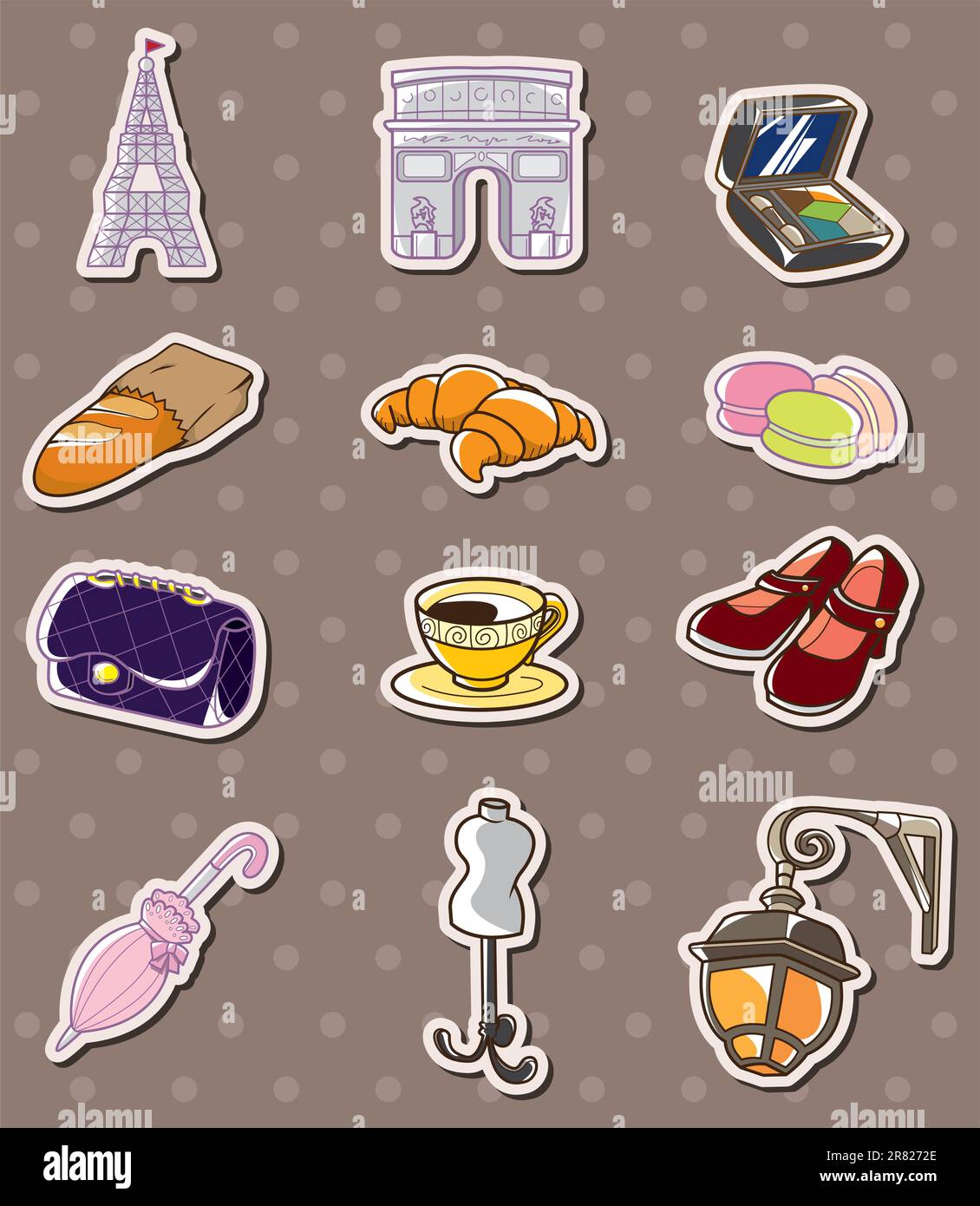 paris element stickers Stock Vector Image & Art - Alamy