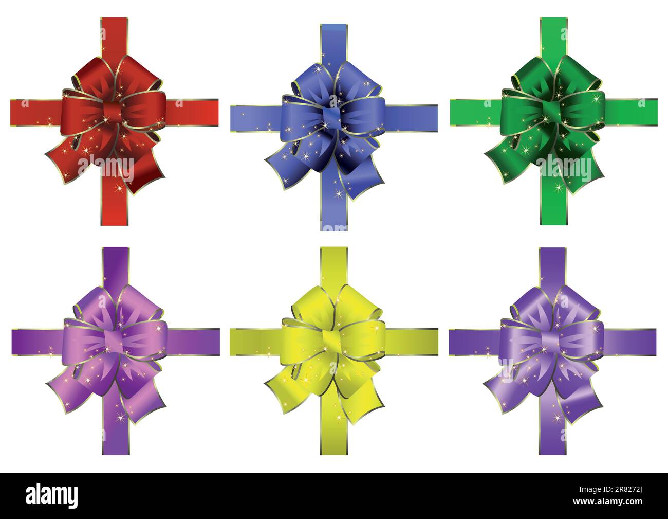 Illustration of abstract bows collection Stock Vector Image & Art - Alamy